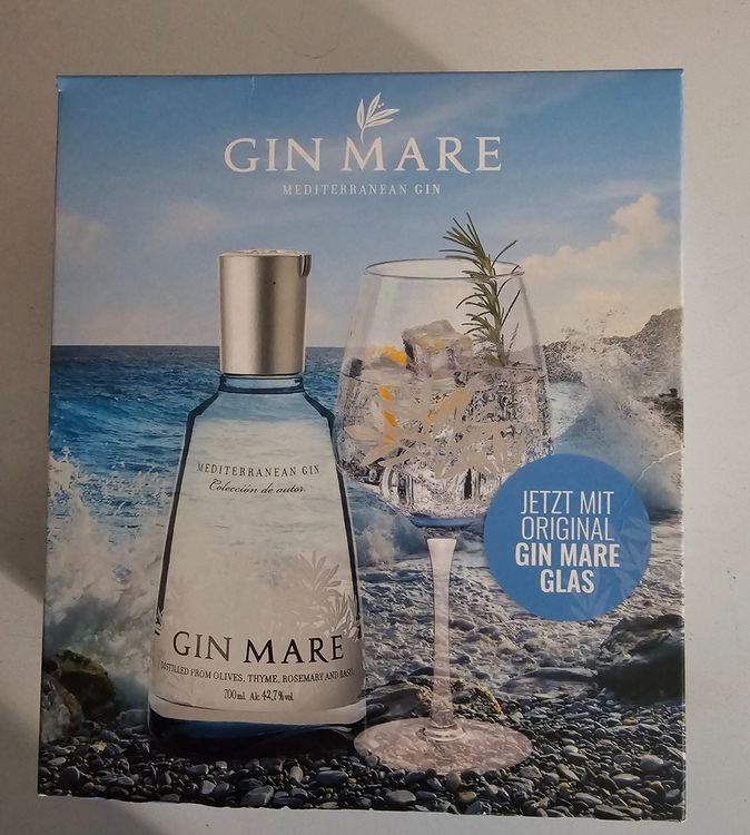 GIN MARE SET MIT GLAS AUS SPANIEN MEDITERRAN GIN (Neu und ...