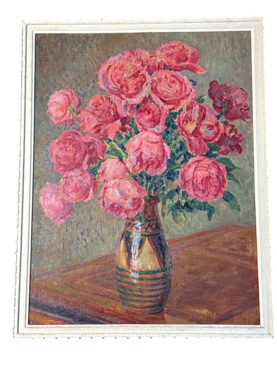 Huile s/ toile. Albert CHARPENTIER. Nature morte aux fleurs (Gebraucht ...