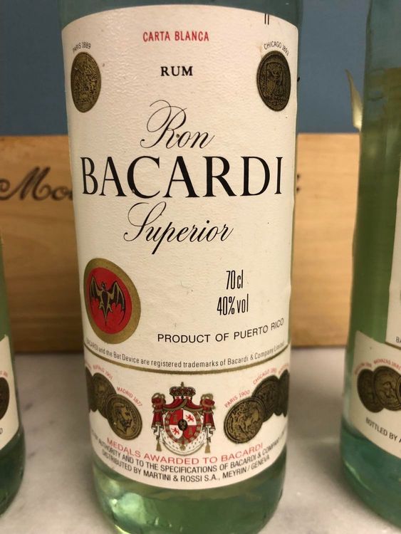 3 FLASCHEN BACARDI RUM CARTA BLANCA ALT!! | Kaufen auf Ricardo