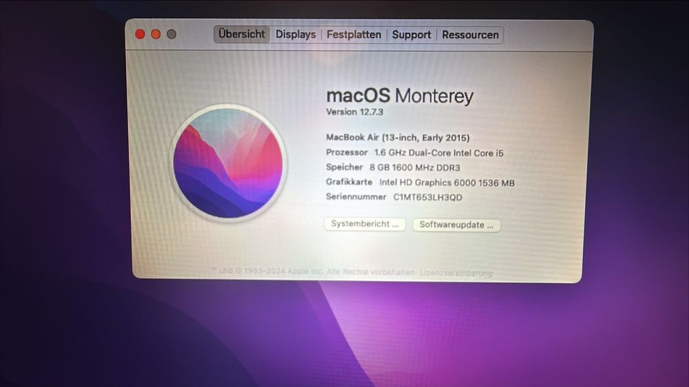 MacBook Air 13" (2015) – i5 / 4GB RAM / 128GB SSD (8) (Gebraucht) in ...