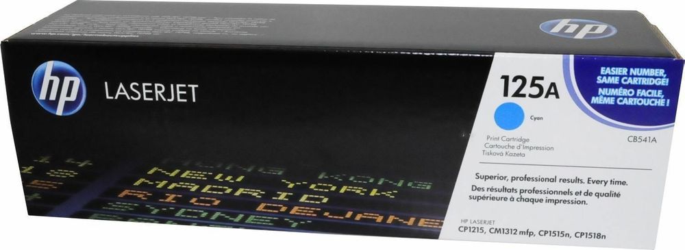 HP Color LJ CP1215/CP1515/CM1312 cyan Toner, 125A / CB541A (Neu und ...