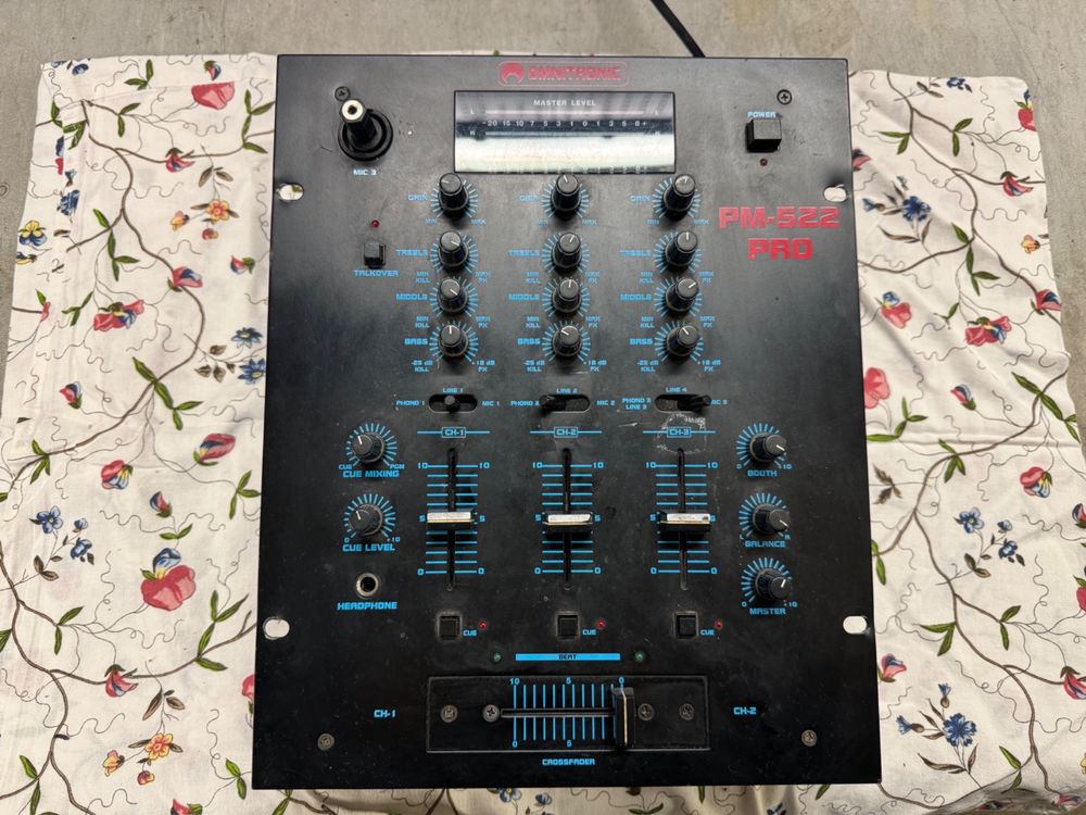 Omnitronic PM 522 PRO DJ Mischpult Mixer 3 Channel (Gebraucht) in Steffisburg für CHF 35 – nur ...