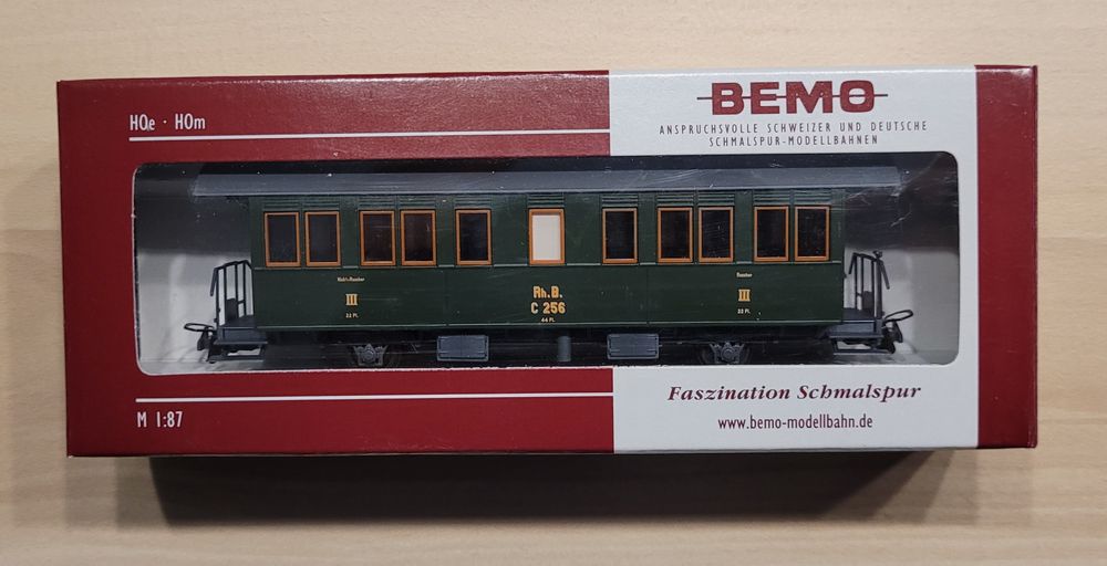 Bemo 3230106 RhB C256 Zweiachser-Personenwagen (Neu (gemäss Beschreibung)) in Bremgarten AG für ...