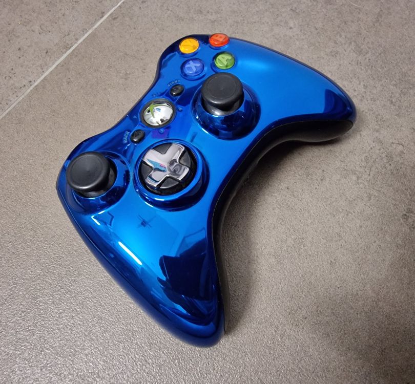 Original XBOX 360 Controller Metallic Blue - Teildefekt (Gebraucht) in Pratteln für CHF 19.9 ...