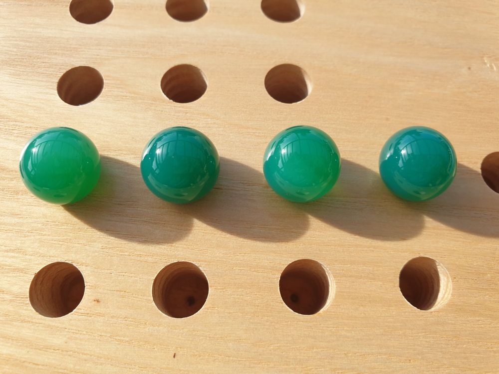 4 billes agate verte 13 MM pour bijoux Gilbert Albert (Gebraucht) in ...