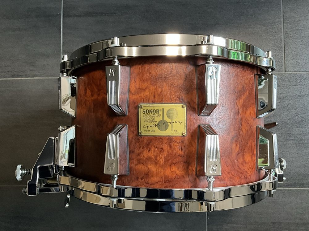 SONOR SIGNATURE Snare Drum 14 x 8” Horst Link / Bubinga (D'occasion) à ...