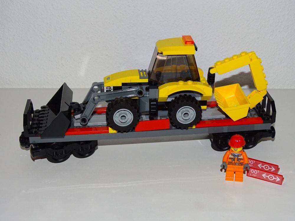 Lego City - Eisenbahnwagon mit Bagger / 60098 (Gebraucht) in Burgdorf ...