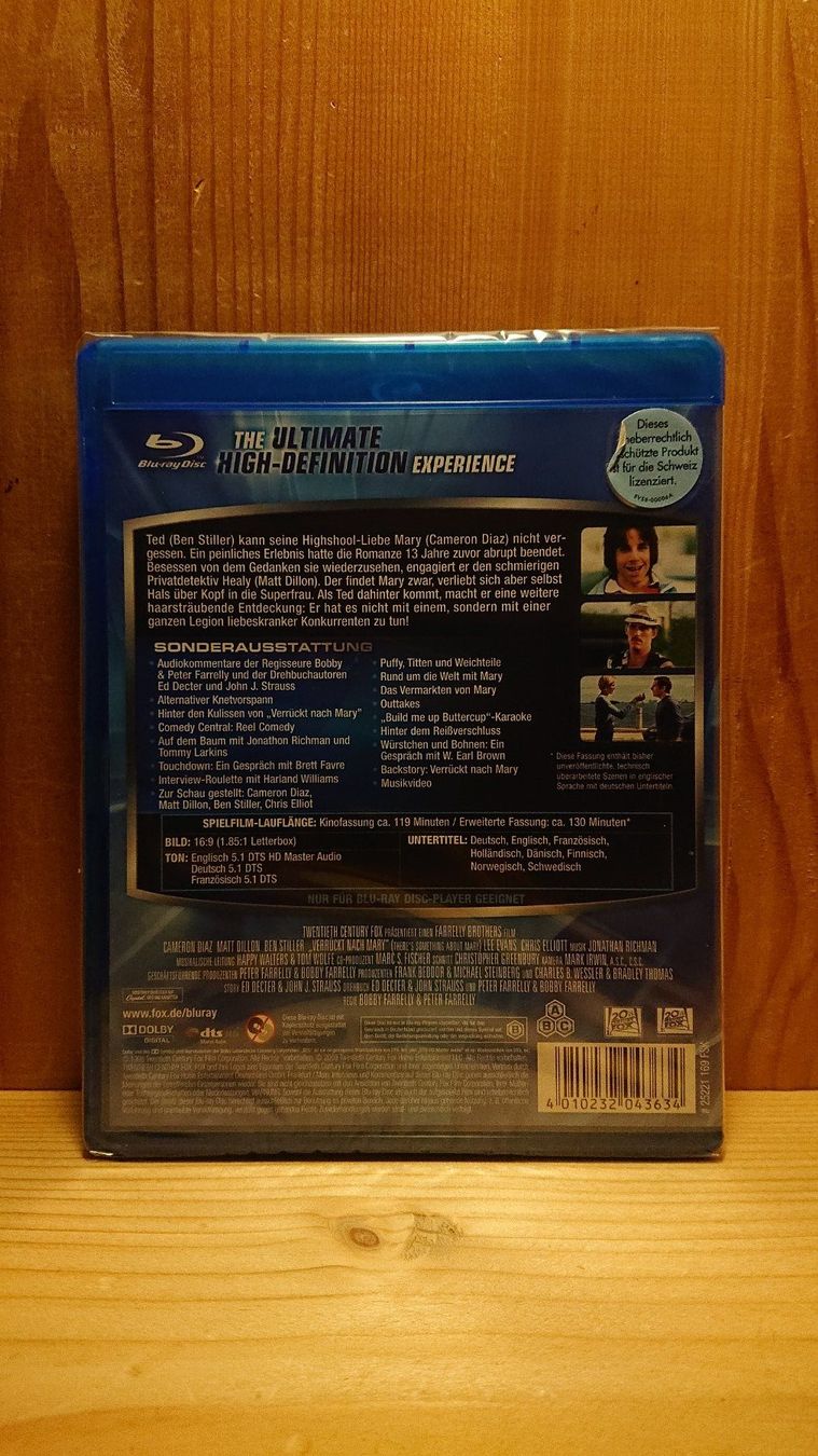 VERRÜCKT NACH MARY Blu-Ray mit Cameron Diaz (Neu und originalverpackt) in Wilderswil für CHF 6.9 ...