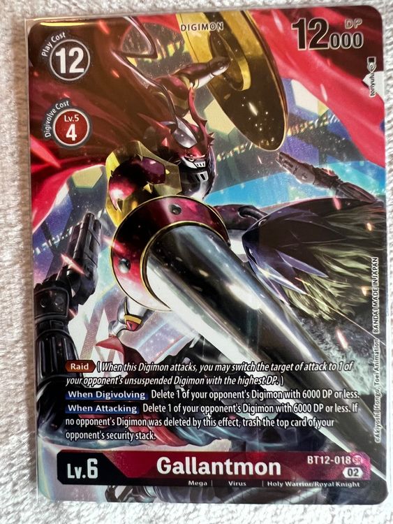 Digimon TCG Gallantmon BT12 AA | Kaufen auf Ricardo