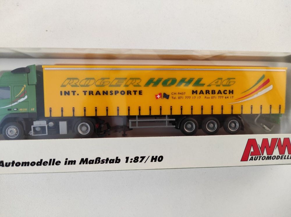 Volvo FH Sattelschlepper "Roger Hohl, Marbach" von AWM 1/87 (Neu und ...