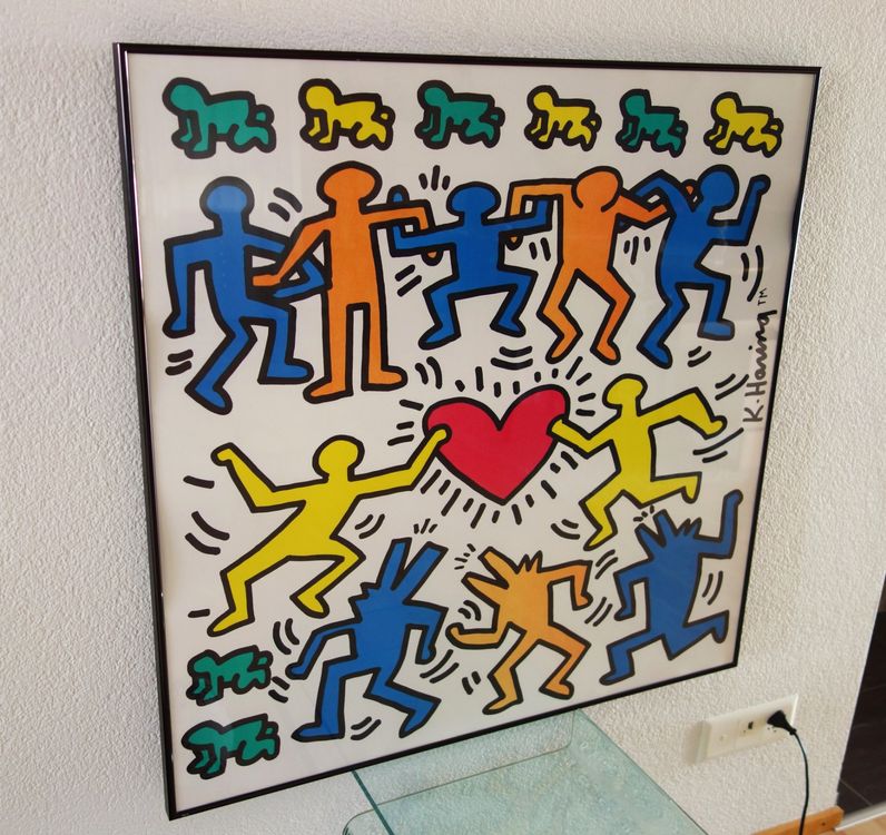 Keith Haring Love (Unity), Original Lithographie Druck 1991 (D'occasion ...