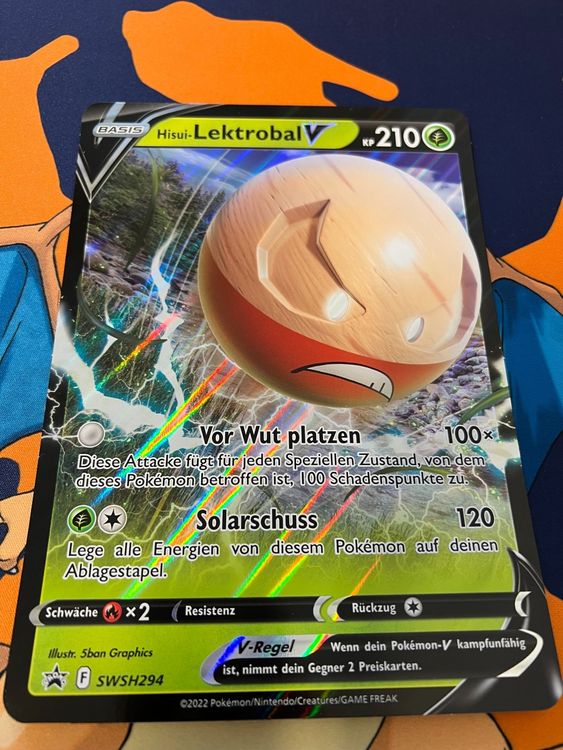 Pokemon XXL-Karte - Hisui-Lektrobal V (SWSH 294) - Promo (Neu (gemäss ...