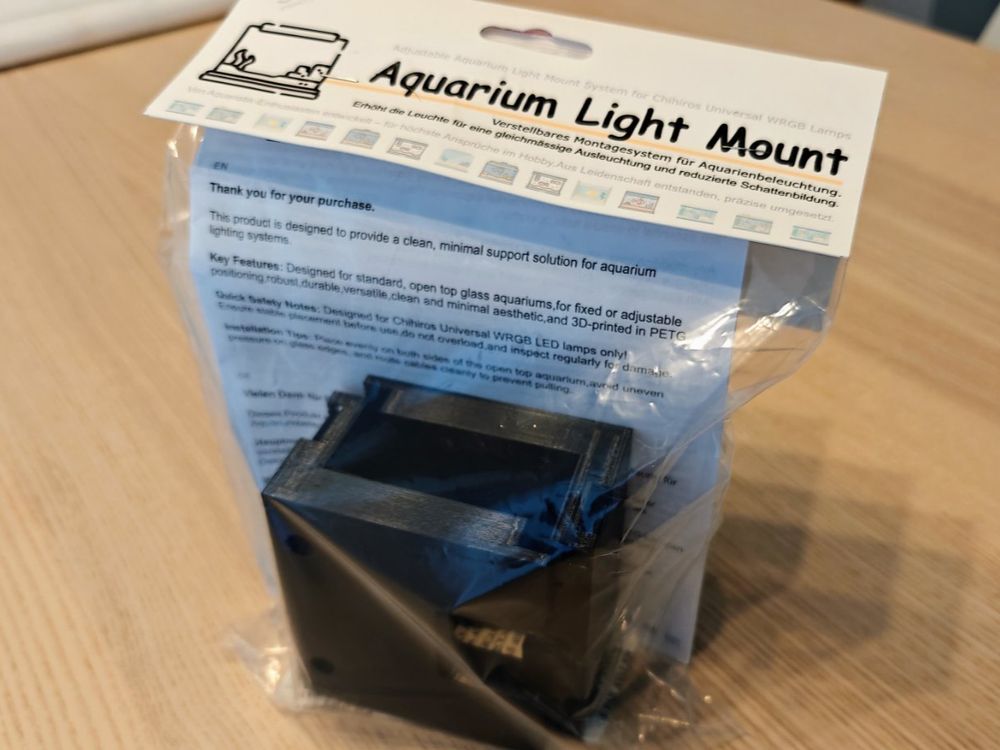 Aquarium Light Mount for Chihiros Universal WRGB LED - 75mm (Neuf avec ...