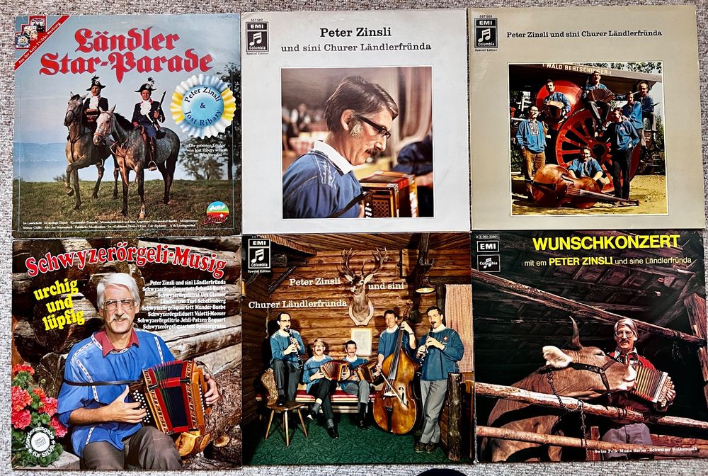 6 LPs PETER ZINSLI UND SINI CHURER LÄNDLERFRÜNDA TOP ZUSTAND (Gebraucht ...