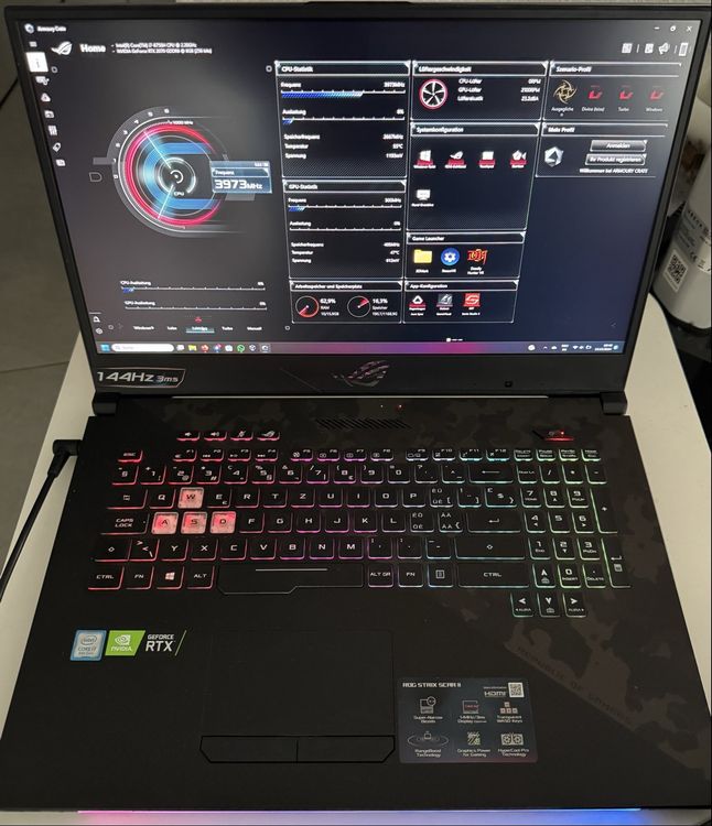 Laptop Asus ROG Strix Scar 2, RTX 2070, I7-8750H, 16GB RAM | Kaufen auf Ricardo