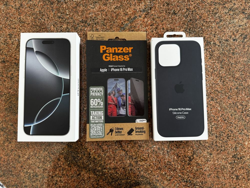 Iphone 16 Pro Max 1TB Neu/Ungeöffnet mit Hülle + Panzerglas (Neu und ...