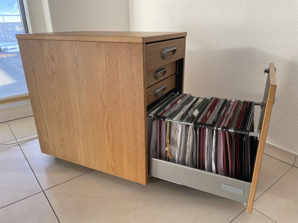 IKEA office filing cabinet with 3 drawers and on wheels (Gebraucht) in ...