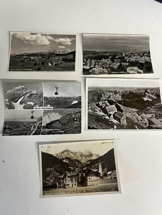 Alte Schwarzweiss Postkarten, Schweiz Motive, 5 Stk. (Gebraucht) in ...