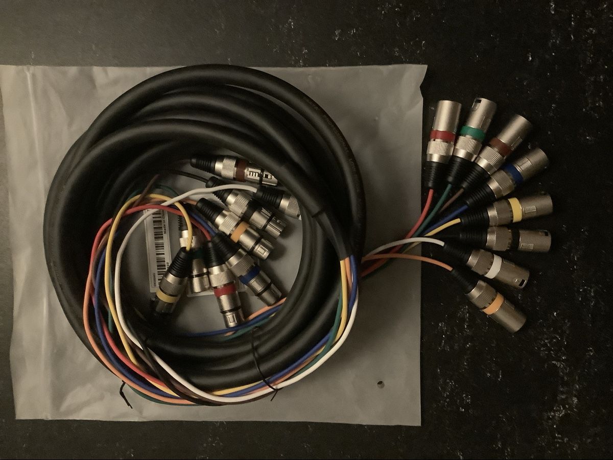 Multicore-Kabel XLR auf XLR - 6 Meter - Farbig (Neu (gemäss ...