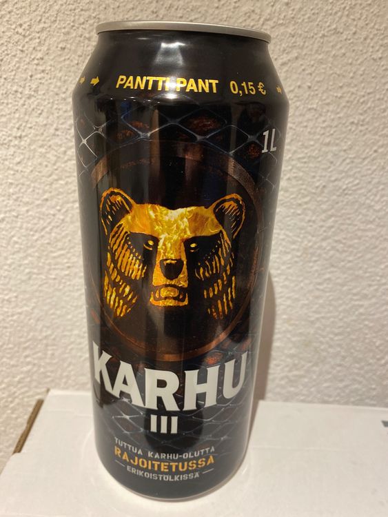 Letzte Chance : Bier aus Finnland 1 Liter Karhu 3 (Neu (gemäss ...