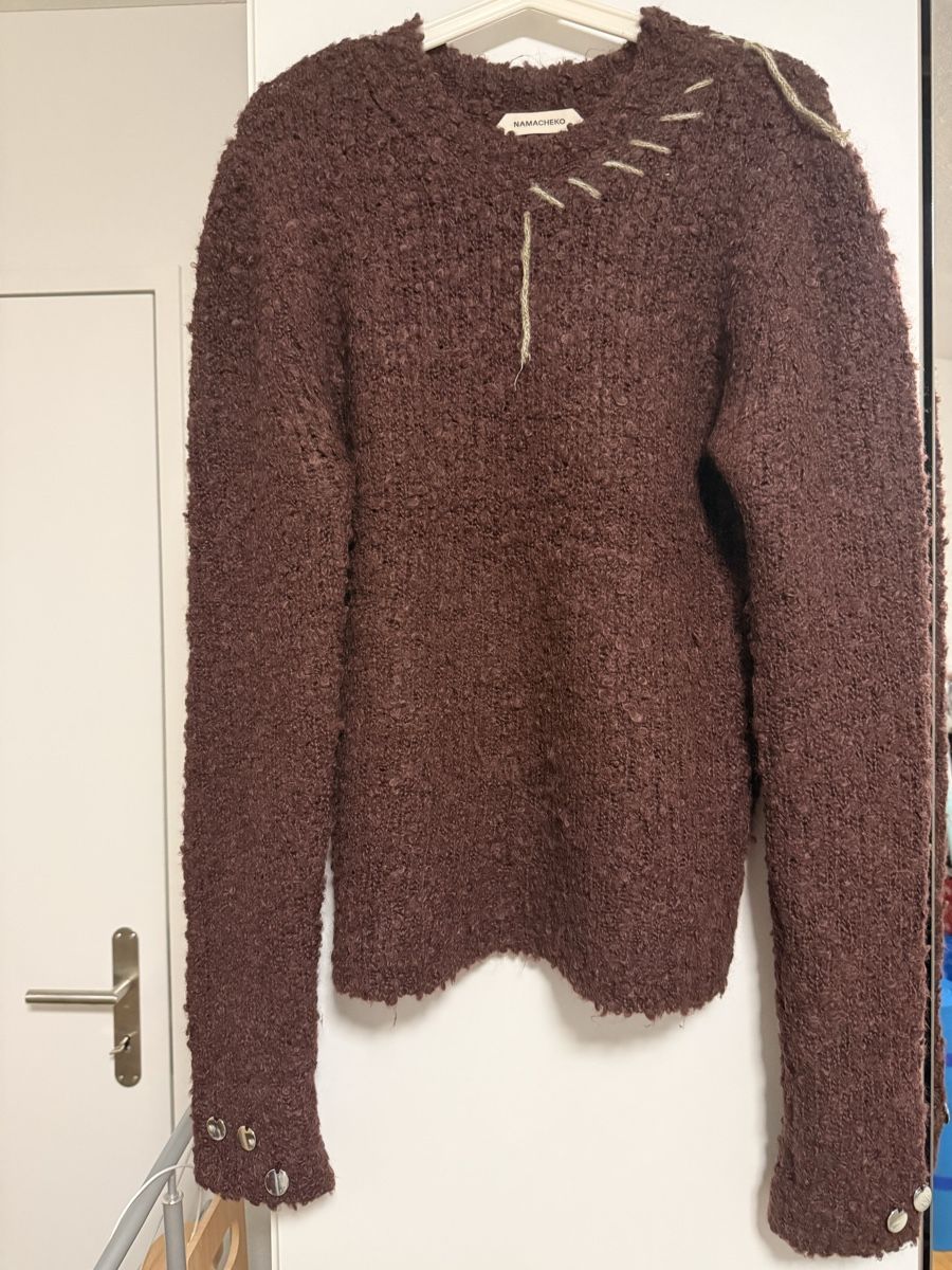 Namacheko Hairy / Fuzzy / Boucle Pullover mit Nahtdetails (Neuf (Voir ...