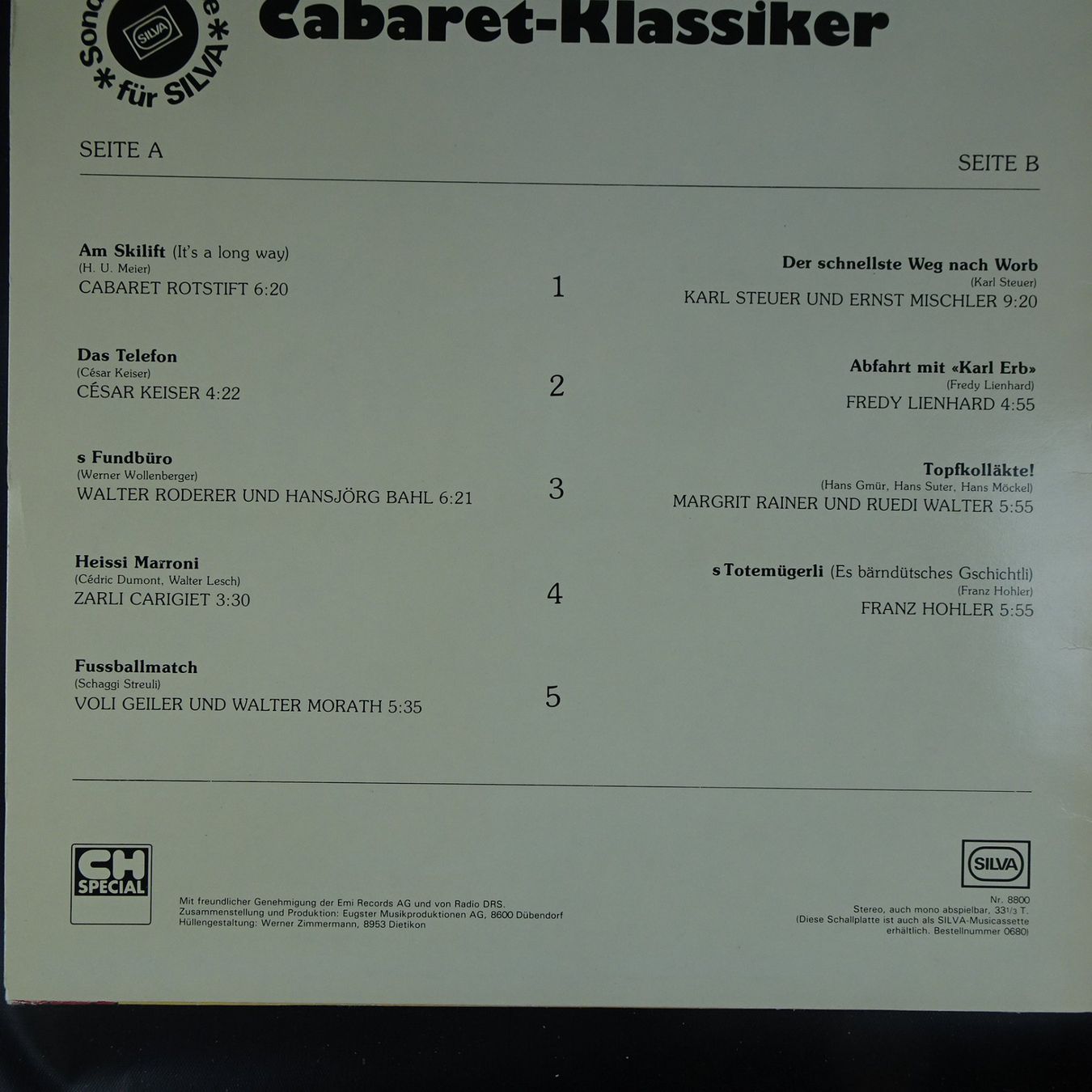 Diverse - Cabaret Klassiker der Schweiz! (Gebraucht) in Muhen für CHF 1 ...