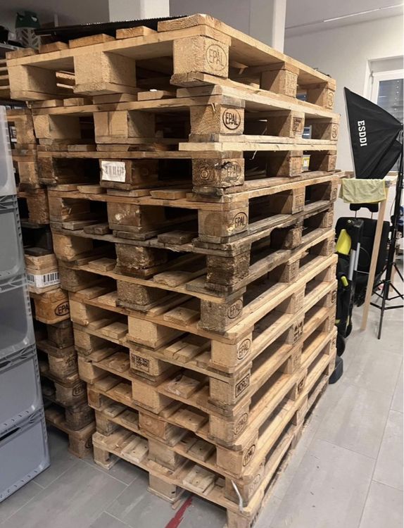 Holzpaletten Europaletten EPAL Paletten (Gebraucht) in Basel für CHF 15 – nur Abholung auf ...