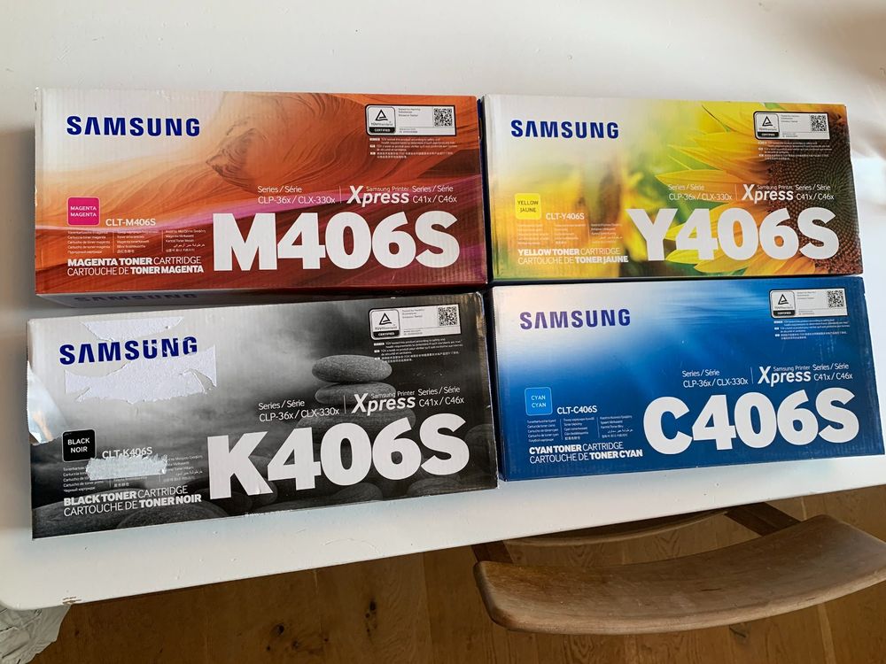 Samsung 406 Tonersatz, alle Farben+Schw. Original, Neu! 🎈🎈 (Neu und ...