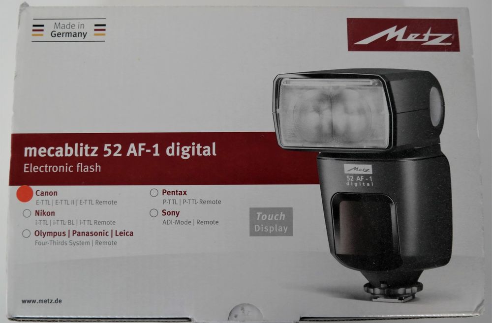 Metz mecablitz 52 AF-1 digital (Canon) Touch Display (Neu und ...