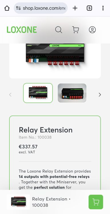 LOXONE Relay Extension 14 Ausgänge (Neu (gemäss Beschreibung)) in ...