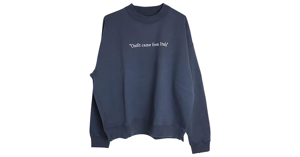 Off white Blue Sweatshirt Outfit came from Italy vigril ablo (Neu ...