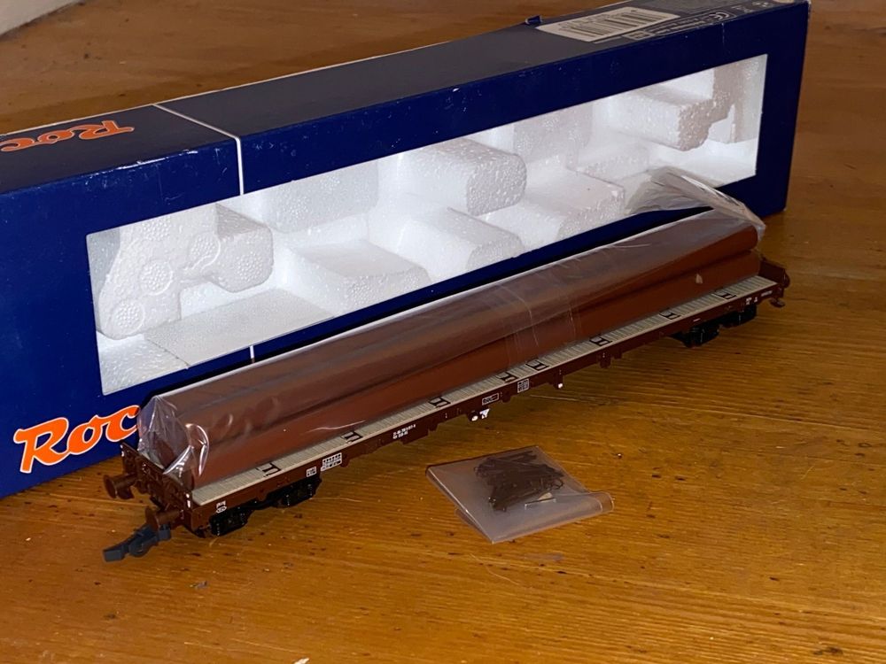 H0/DC Roco DSB Rungenwagen beladen Neu | Kaufen auf Ricardo