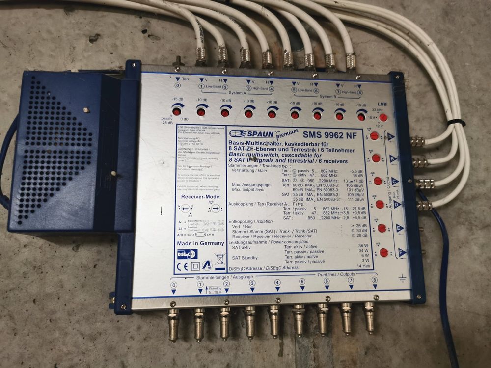 Satellitenschüssel (Kathrein) mit Switch (Spaun SMS 9962 NF) | Kaufen ...