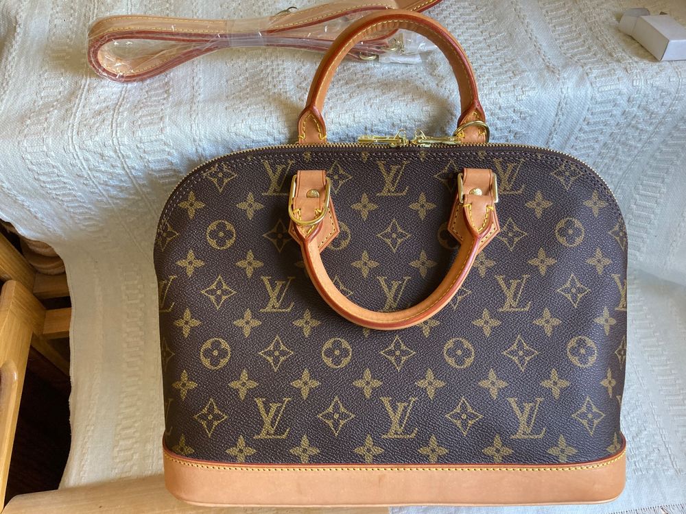 Alma Hand Tasche neu mit Schloss Namensschild Leder Beutel (Neu (gemäss ...