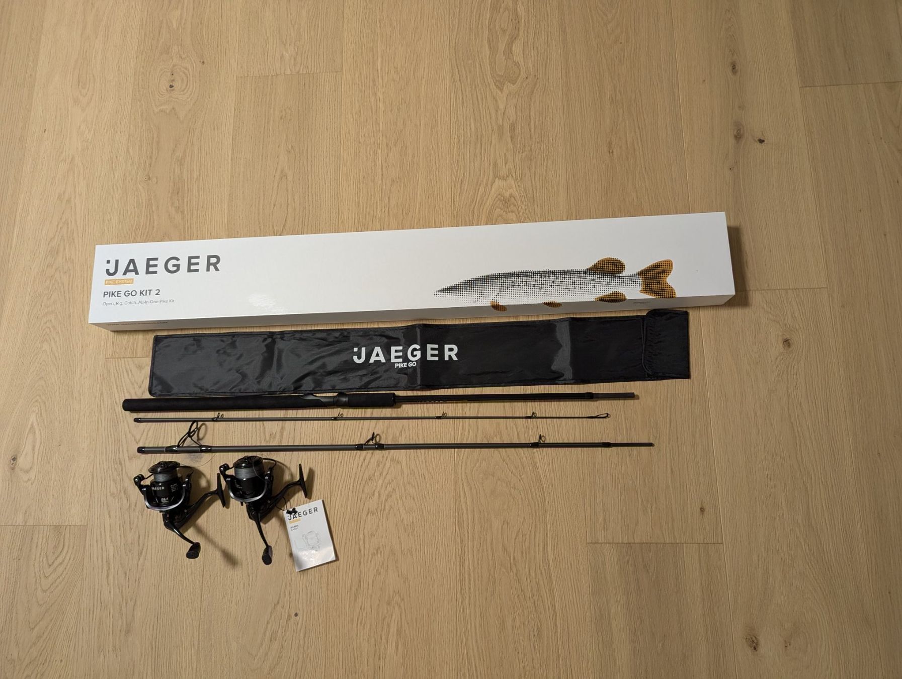 Jaeger Angelset - PIKE GO KIT 2 - mit 2 Rollen - Hecht (Neu (gemäss ...