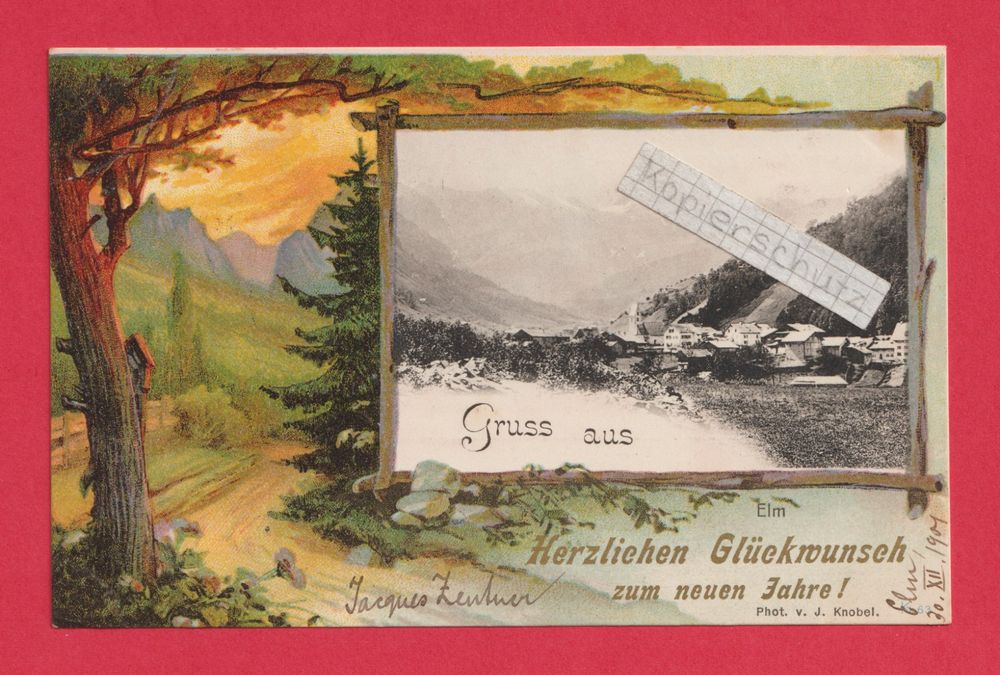 Gruss aus Elm (GL) letzte Dorf im Sernftal (Glückwunsch) (Gebraucht) in Zürich für CHF 28.5 ...