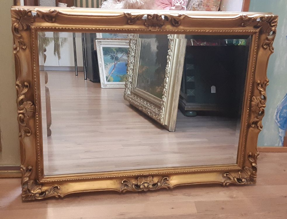 Spiegel / Wandspiegel mit Goldrahmen (Gebraucht) in Stetten AG für CHF 250 – nur Abholung auf ...