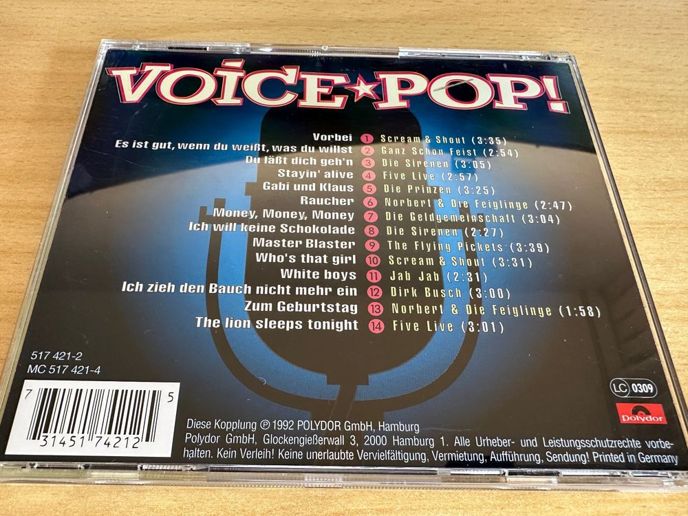 Various – Voice★Pop - Der A-cappella Sampler | Kaufen auf Ricardo