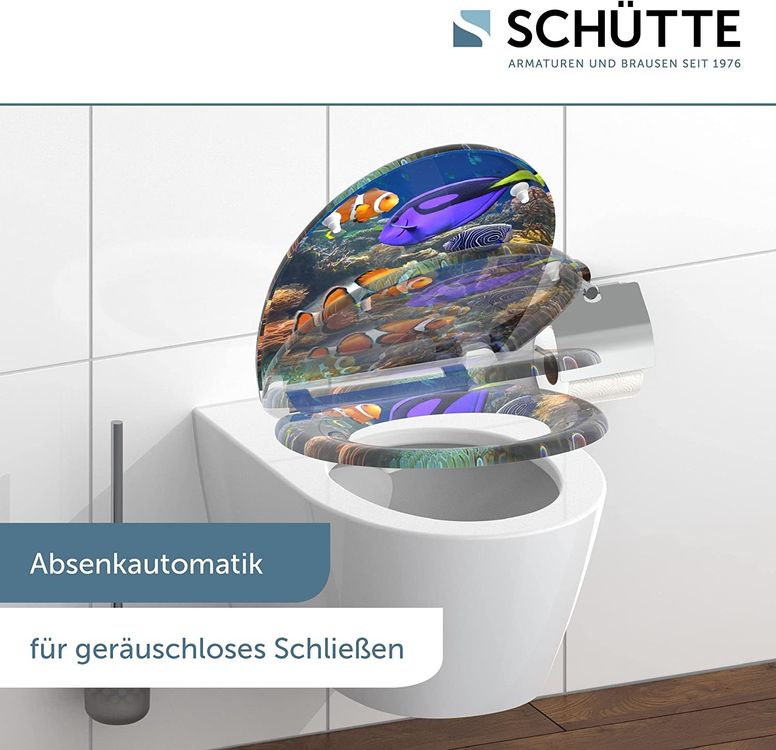 Design WC-Sitz mit Absenkautomatik und Schnellentriegelung (Neu (gemäss Beschreibung)) in ...