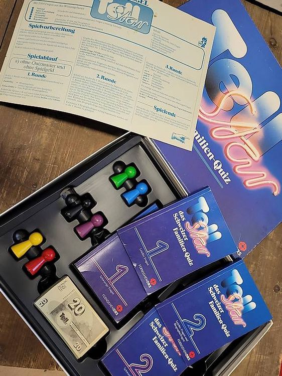 Tell Star das Schweizer Familien-Quiz / Vintage Brettspiel (Gebraucht ...
