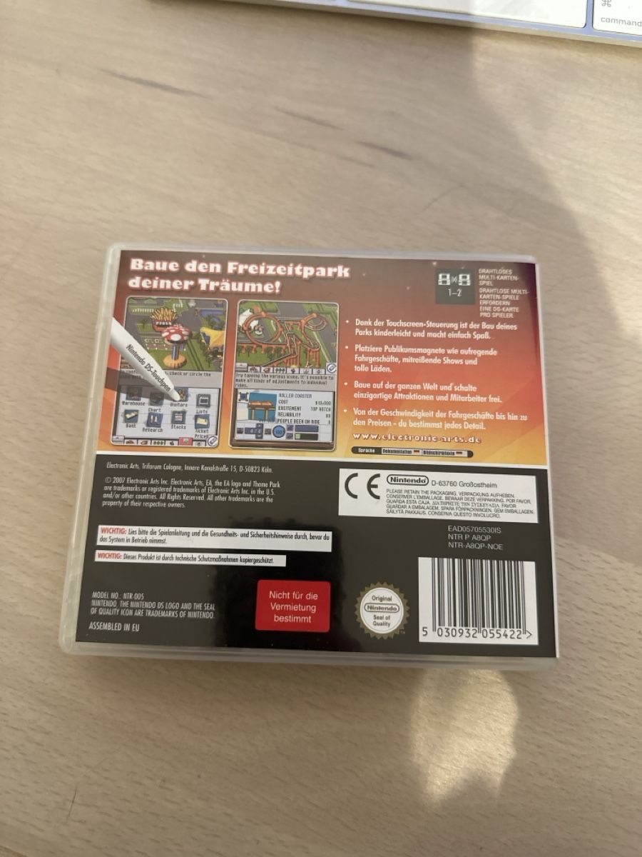 Theme Park Nintendo DS - Freizeitpark-Simulation Top! (Gebraucht) in ...