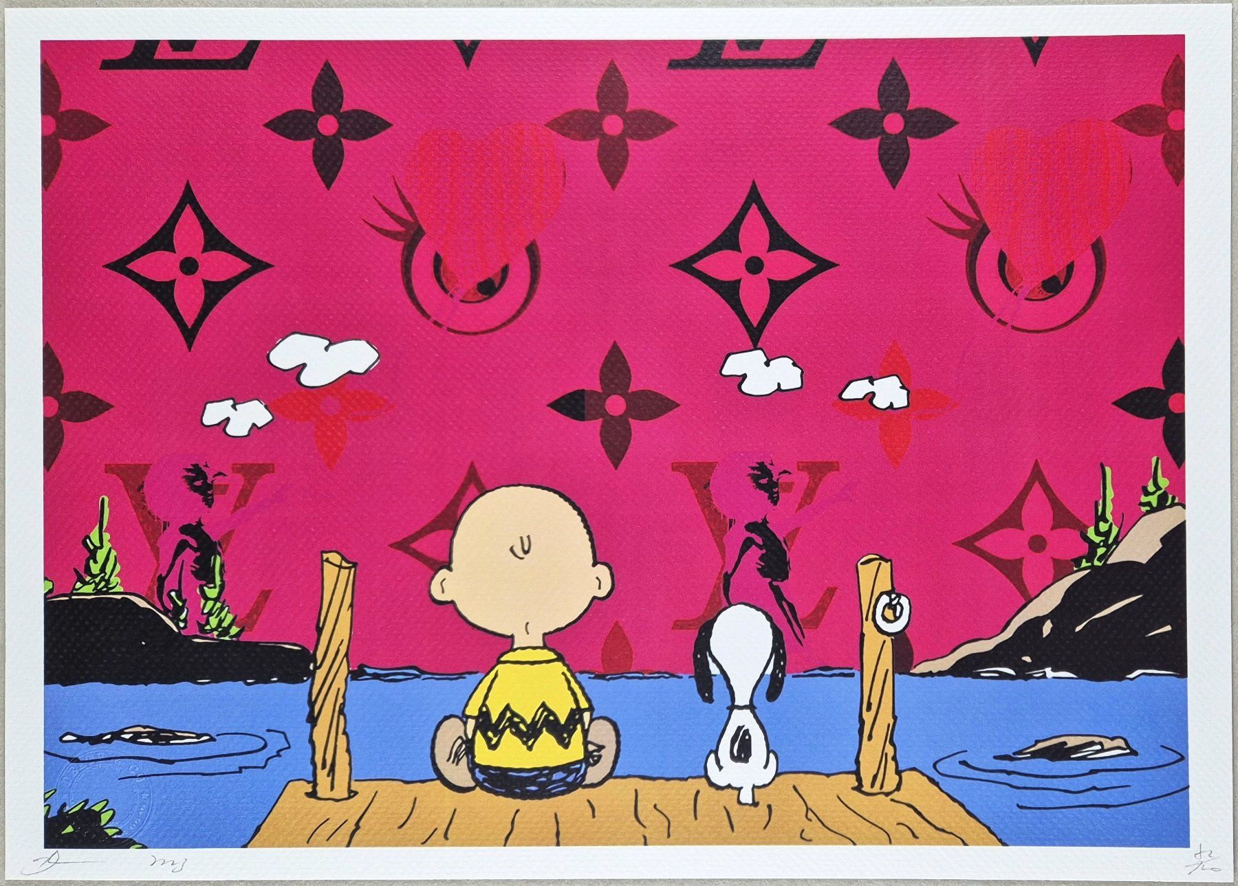 Death NYC Pop Art Druck Banksy Ballon Girl Charlie & Snoopy (Neu ...