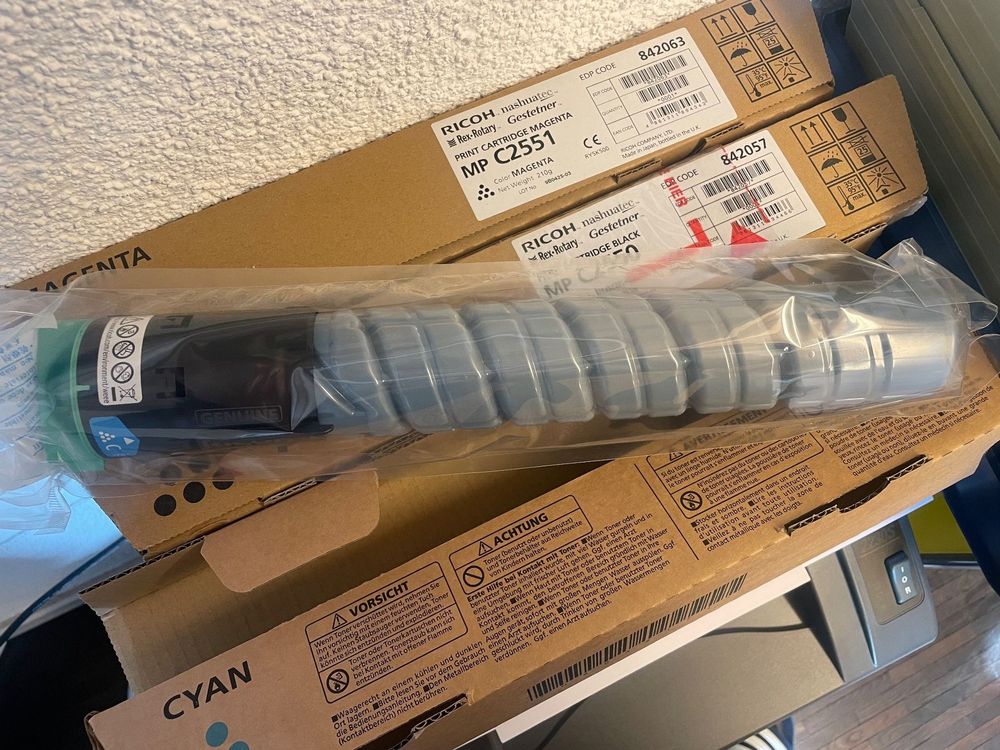 Toner Ricoh MP C2550 / MP C2551 (Gebraucht) in Degersheim für CHF 11 – mit Lieferung auf Ricardo ...