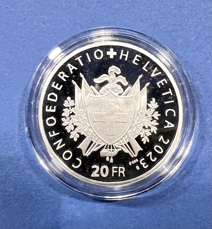 200 Jahre SSV - 20 CHF PP mit Künstlerzertifikat Nr. 244 (Neu und ...