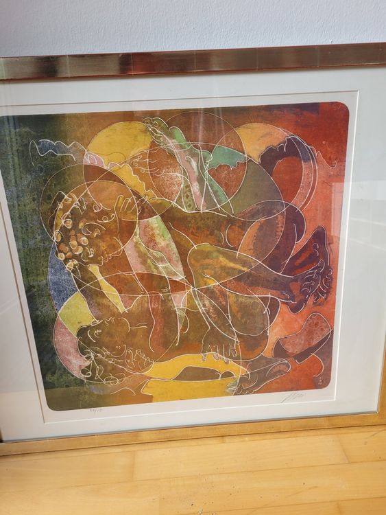 Lithographie Hans Erni: Liebende | Kaufen auf Ricardo