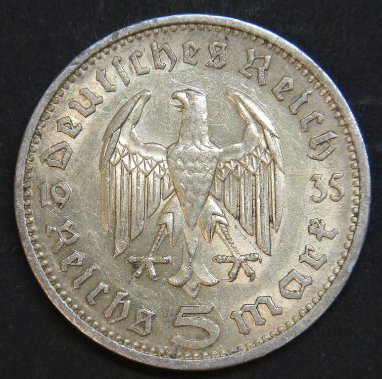 Deutsches Reich * 5 Reichs Mark 1935 * Silbermünze | Kaufen auf Ricardo
