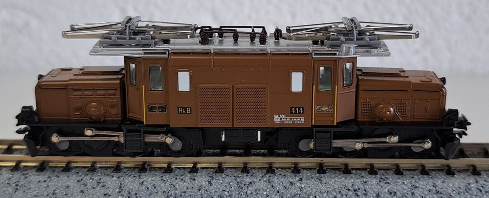 RhB Ge 6/6-1 414 Krokodil Kato Spur N OVP Gratis Versand (Neu und originalverpackt) in Salez für ...