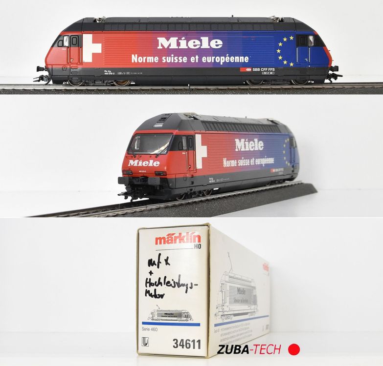 Märklin 34611 E-Lok Re 460 Miele SBB H0 WS Digital mit OVP | Kaufen auf ...