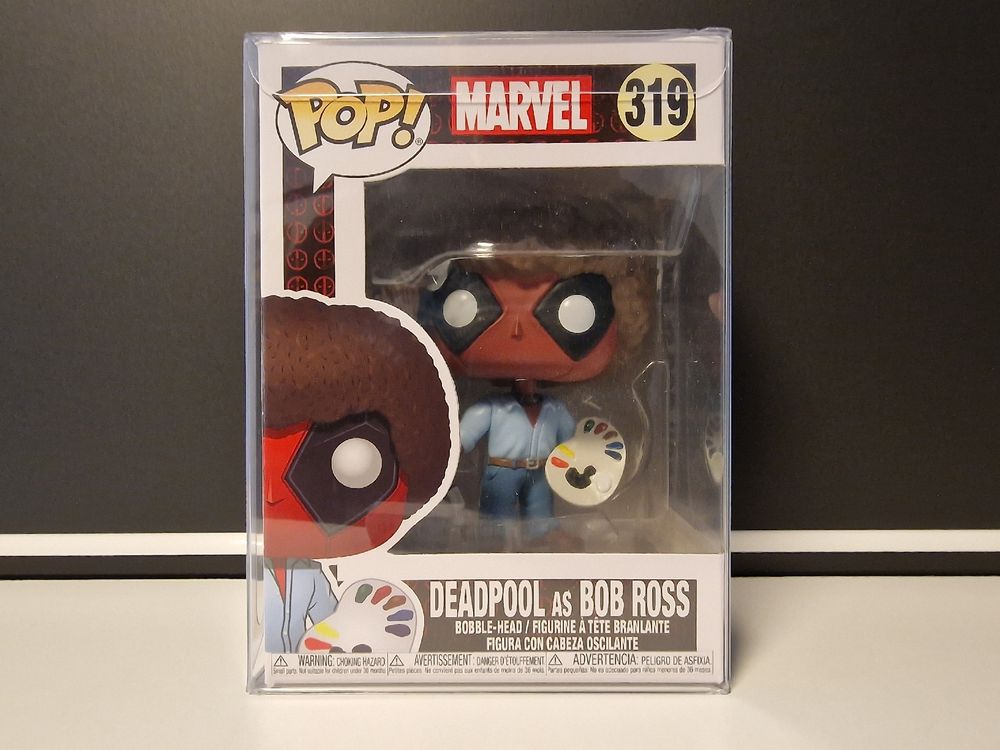 Funko Pop! Marvel - Deadpool as Bob Ross #319 (Neu (gemäss Beschreibung ...