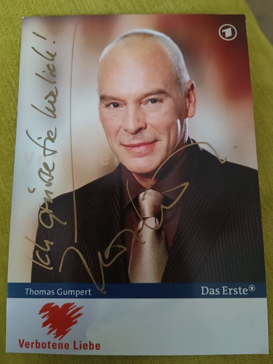 Thomas Gumpert - verstorben 2021 - handsigniert | Kaufen auf Ricardo
